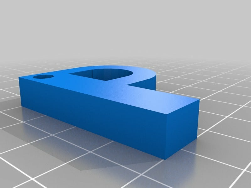 Free STL file Letter key chain・Object to download and to 3D print・Cults