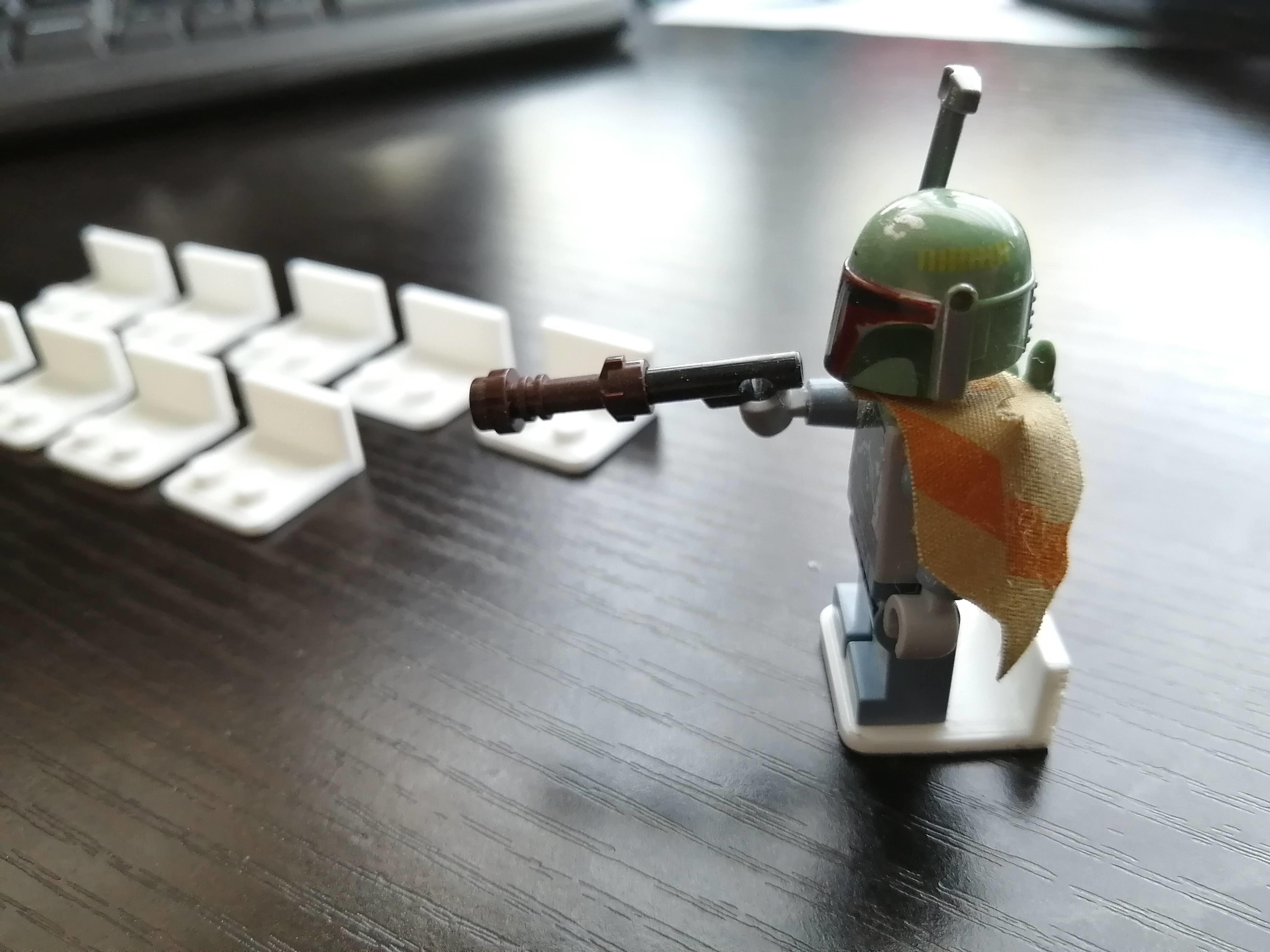 STL file Lego Minifigure Wall Stand・Model to download and 3D print・Cults