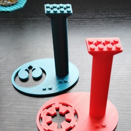 Download STL file Lego Stand Star Wars Ships With Minifigures • 3D ...