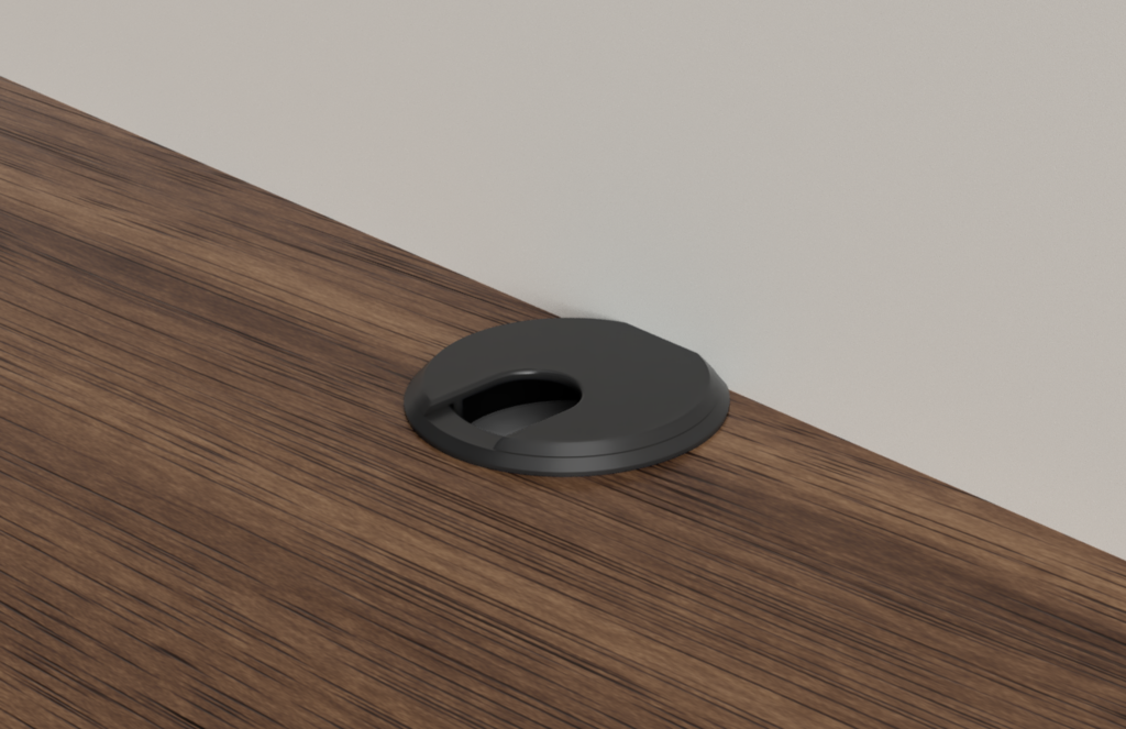 Free 3D file Flat back desk grommet・3D printable model to download・Cults