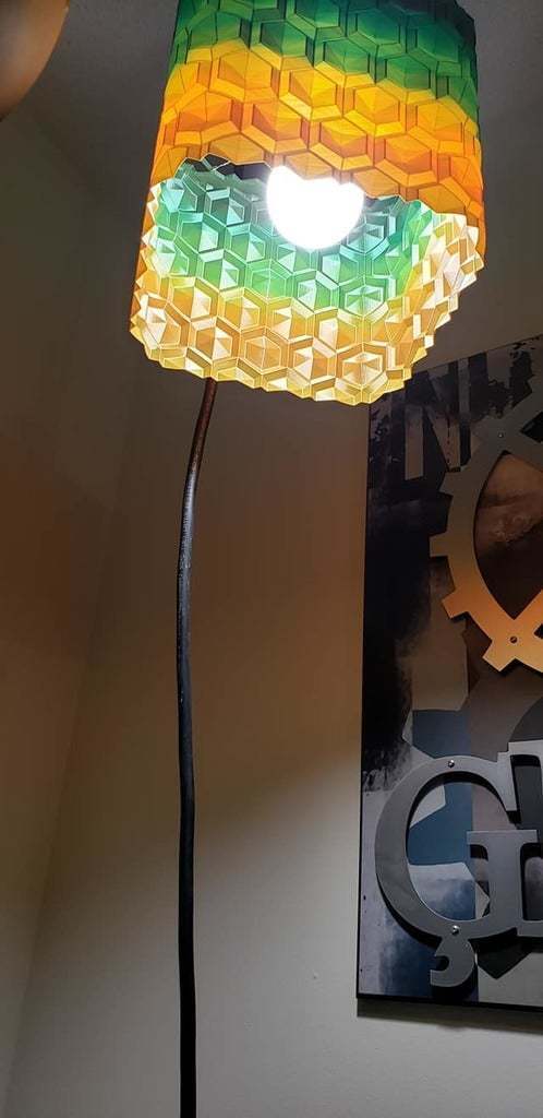 Free STL file (REMIX!!) geometric Lamp shade・3D print design to ...