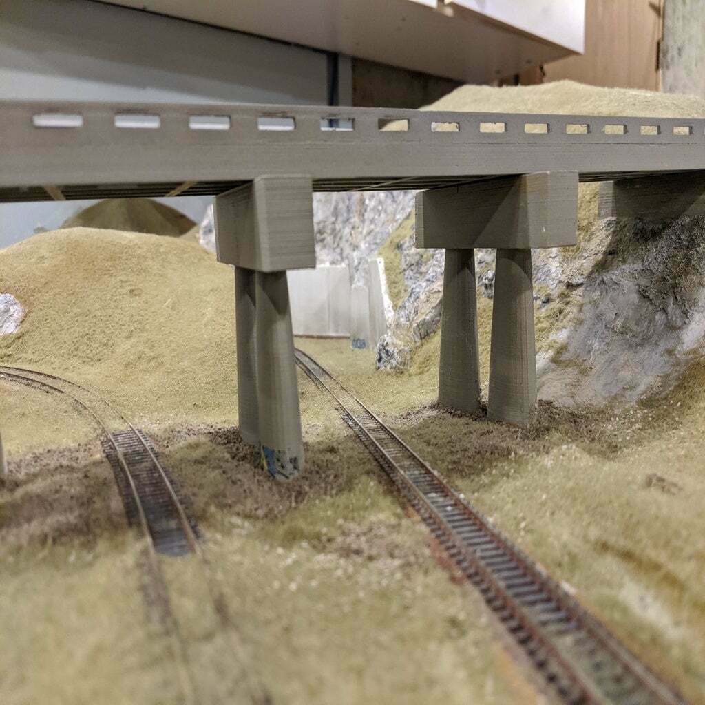 Free STL file N Scale highway bridge / overpass (1:160) 🛣️・Design to ...