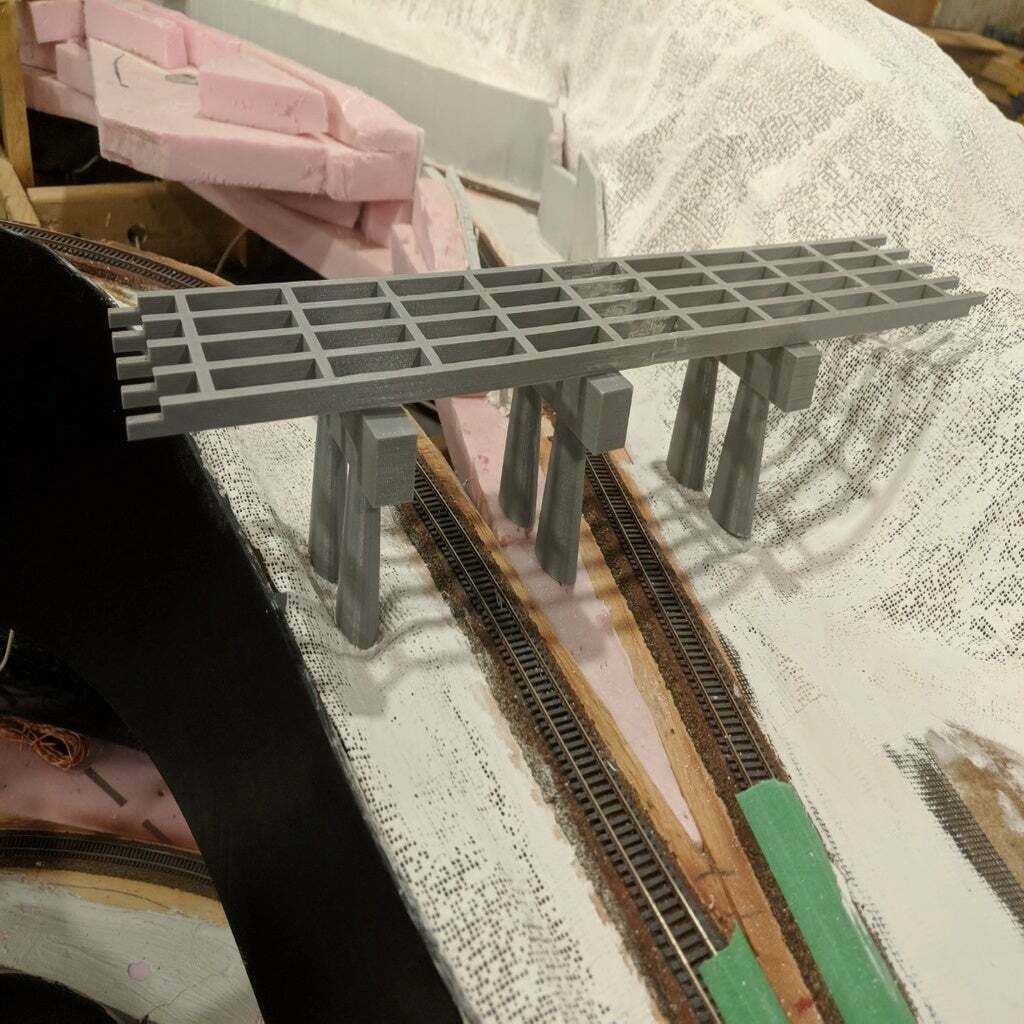Free STL file N Scale highway bridge / overpass (1:160) 🛣️・Design to ...