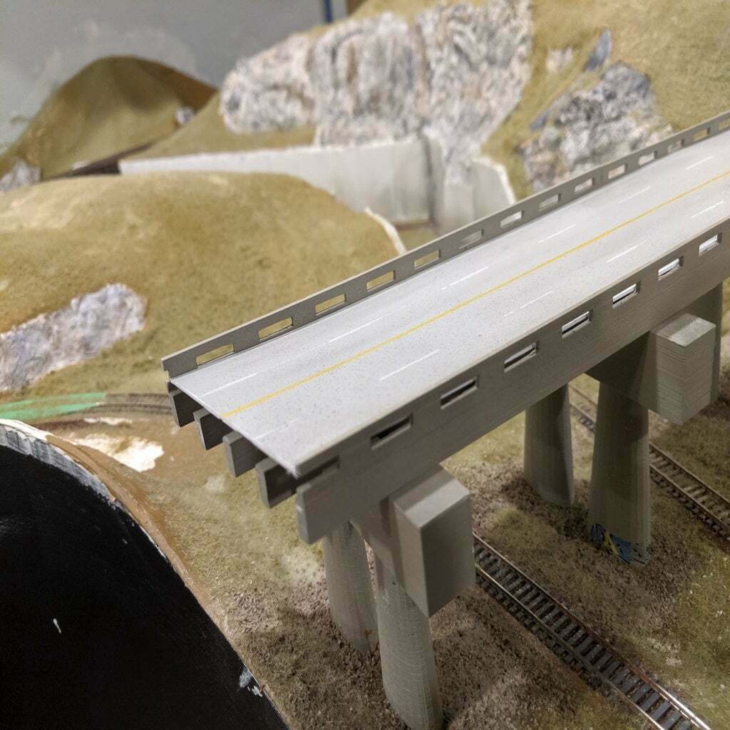 Free STL file N Scale highway bridge / overpass (1:160) 🛣️・Design to ...