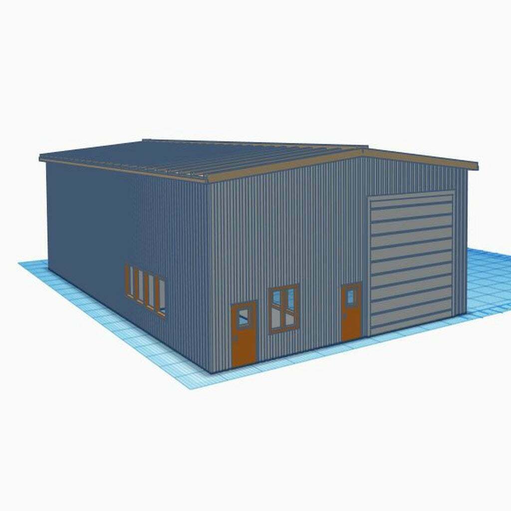 Free STL file N Scale Small Warehouse (1:160)・3D printable model to ...
