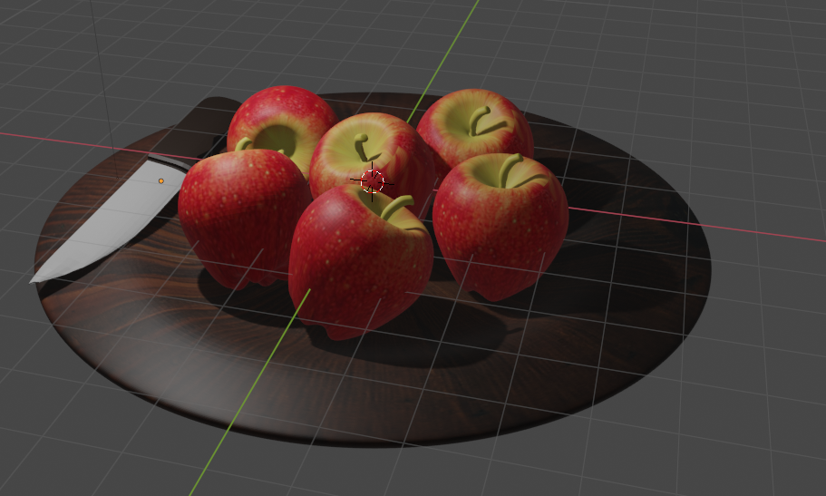 3D file Apple with knife and plate 🍎・3D print design to download・Cults