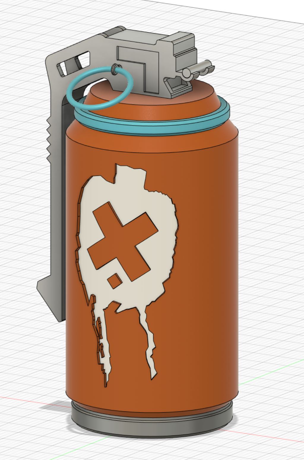 Archivo STL Granada Valorant Raze - réplica 🎲・Plan de impresión en 3D ...