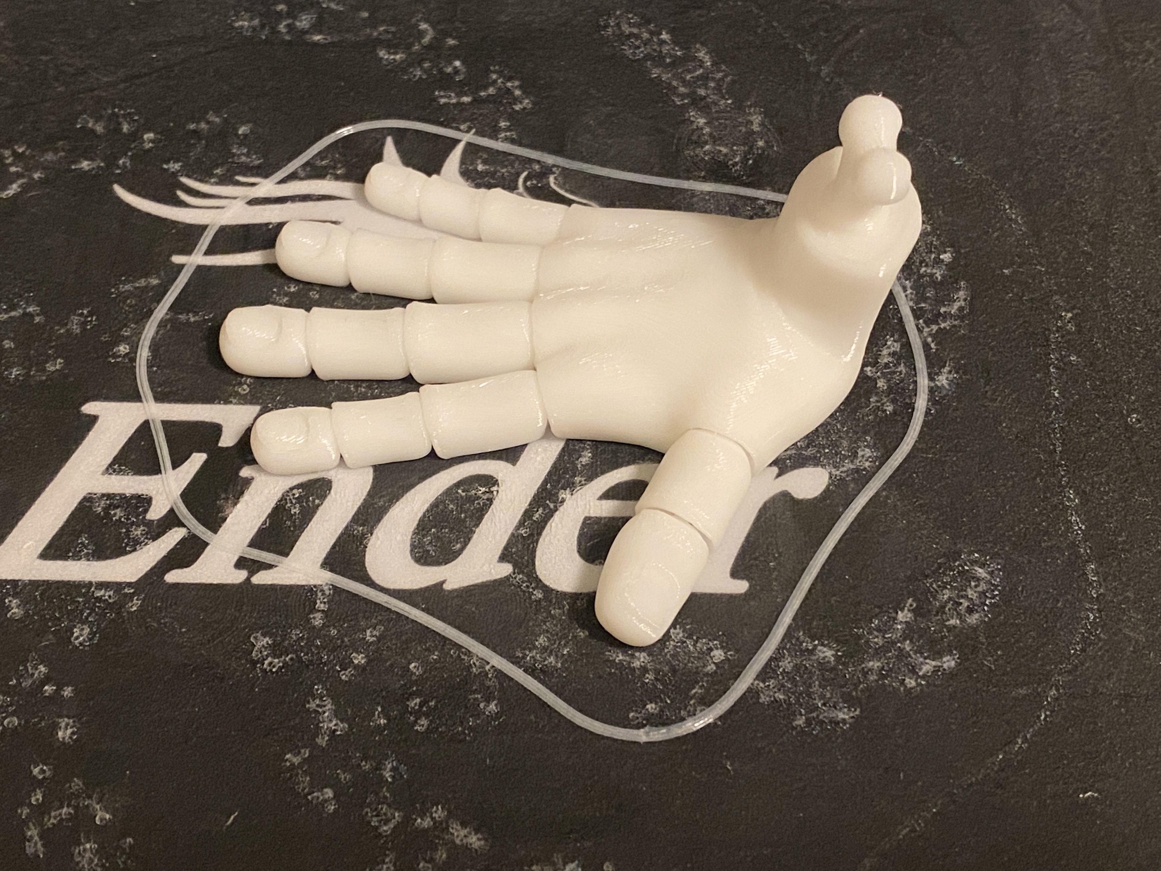 3D print Flexi PRINT-IN-PLACE Hand • made with Ender 3 Pro・Cults