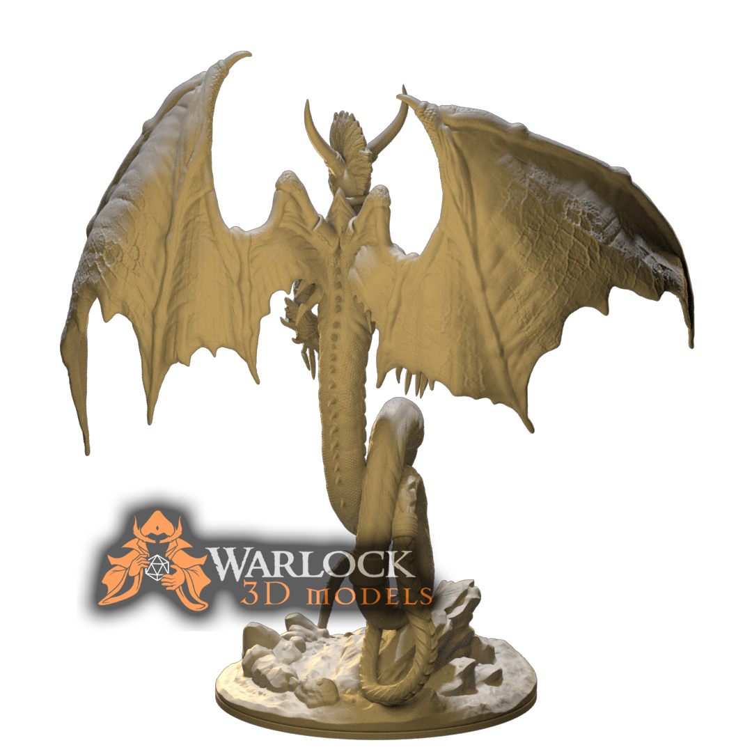 STL file Guardian dragon -Pathfinder・3D printing template to download・Cults