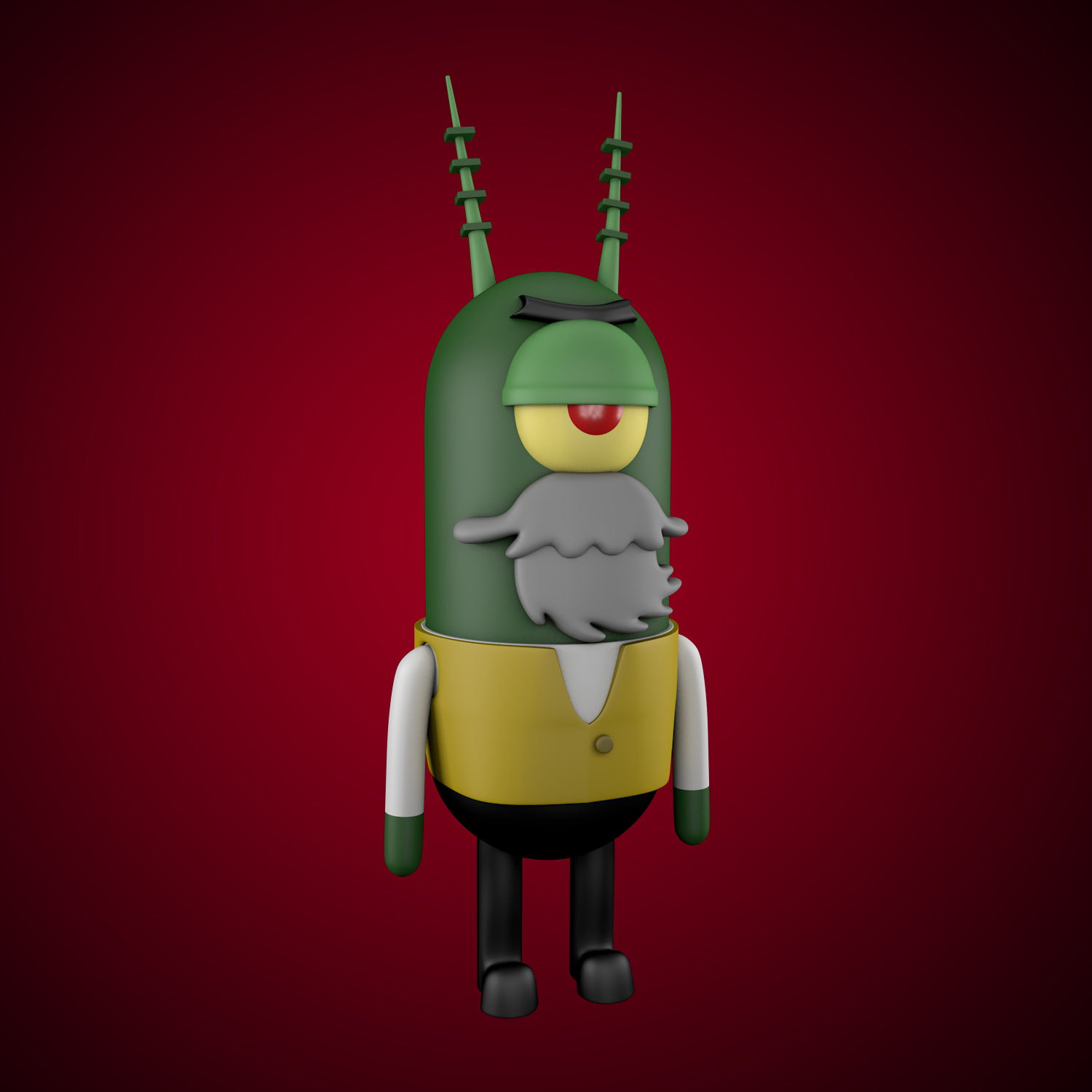 Fichier STL Dr Peter Plankton 👾・Design imprimable en 3D à télécharger・Cults