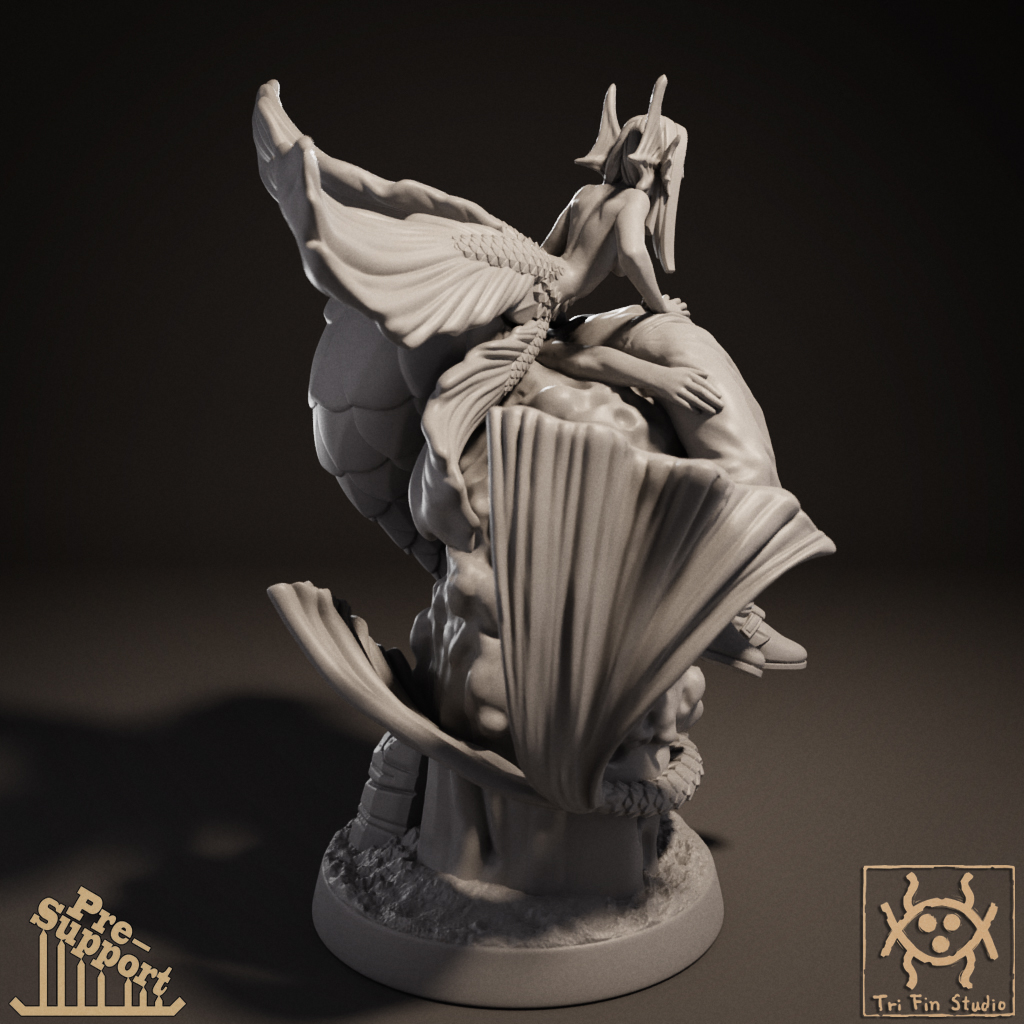 STL file Mermaid 03・3D printable model to download・Cults