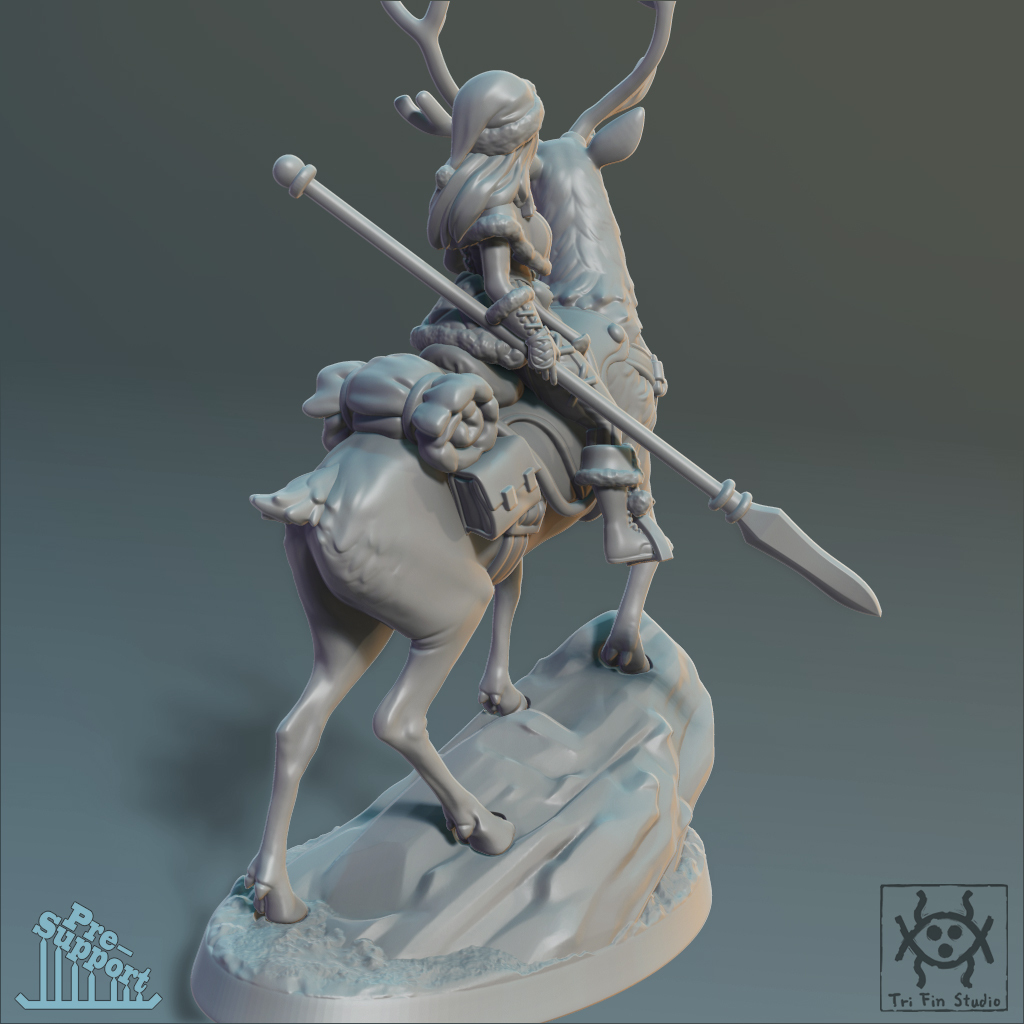 STL file Stag rider・3D printable model to download・Cults