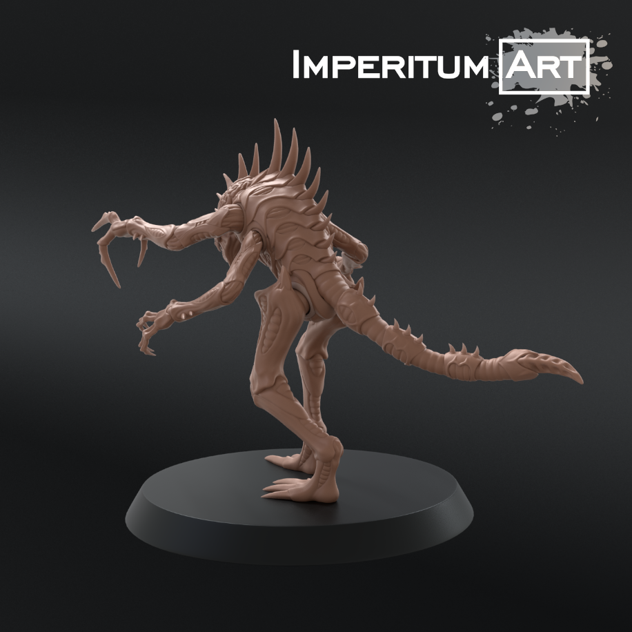 OBJ file Angry alien leader・3D printable design to download・Cults