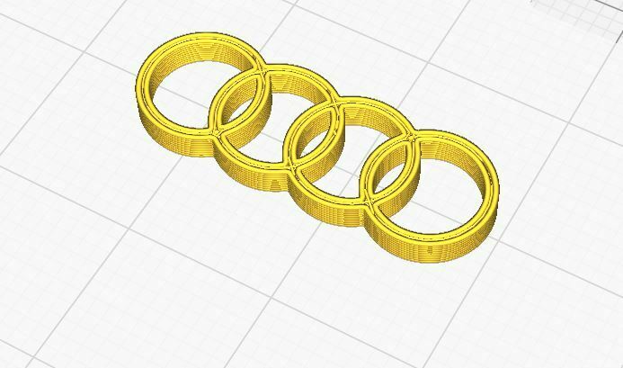 Free STL file audi keychain・Model to download and 3D print・Cults