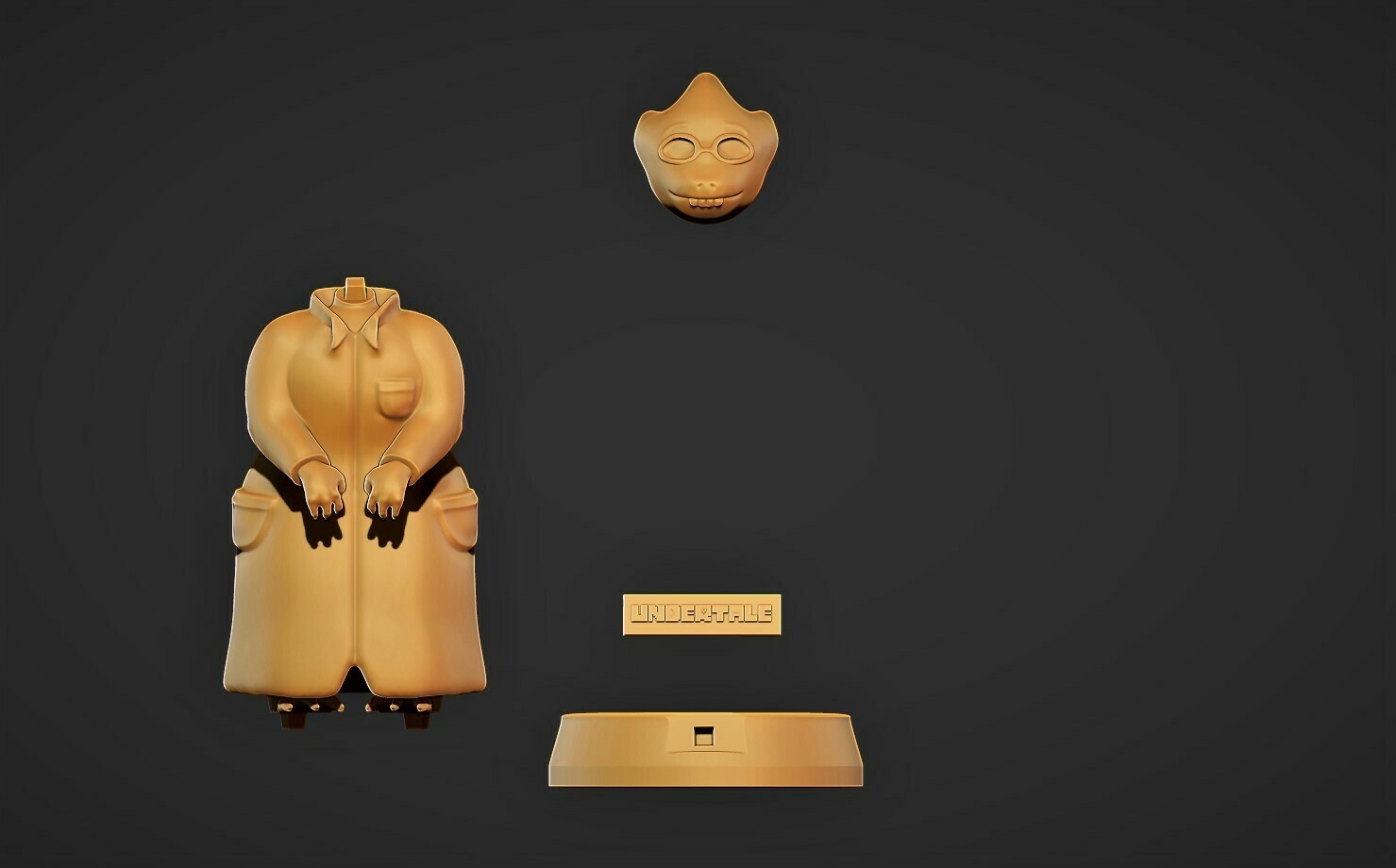 3D file Alphys Undertale・3D printing idea to download・Cults