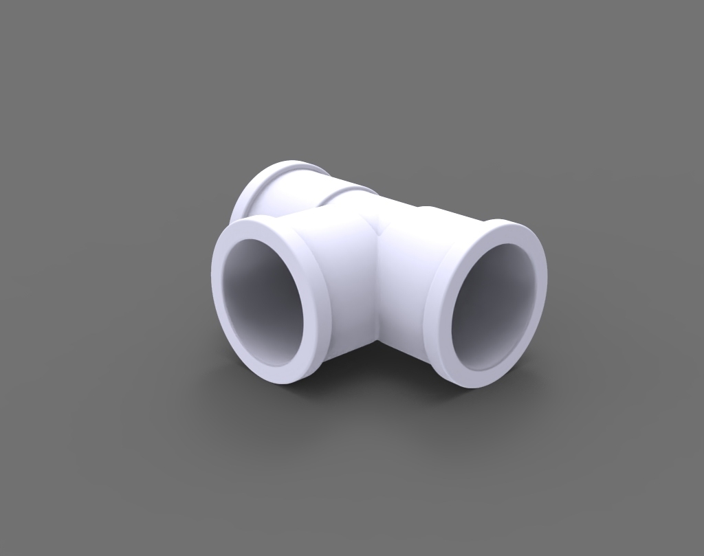 STL file 90° Elbow & Tee (25mm)・3D printable model to download・Cults