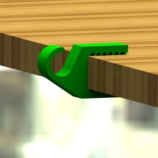 Download 3MF file Portable Desk Hanger/Hook • 3D print design ・ Cults