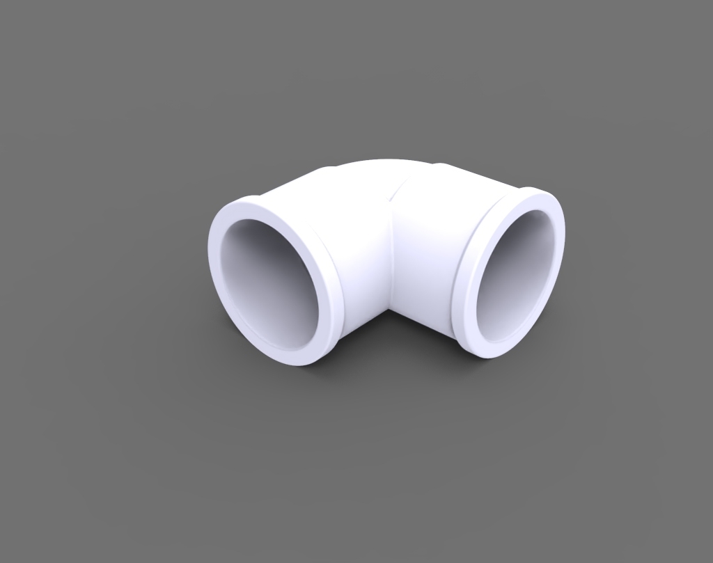 STL file 90° Elbow & Tee (25mm)・3D printable model to download・Cults