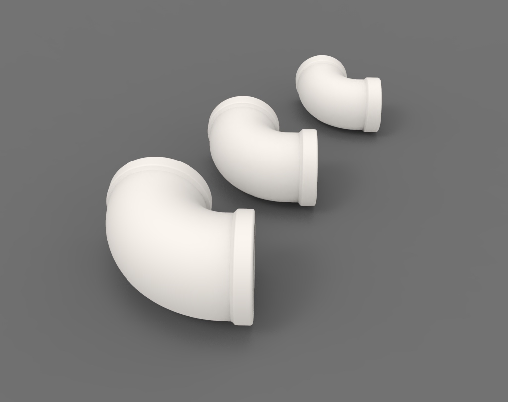 STL file 90° Elbow Threaded-1'', 1/2'', 3/4''・Design to download and 3D ...