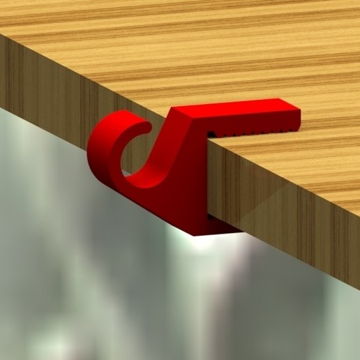 Download 3MF file Portable Desk Hanger/Hook • 3D print design ・ Cults
