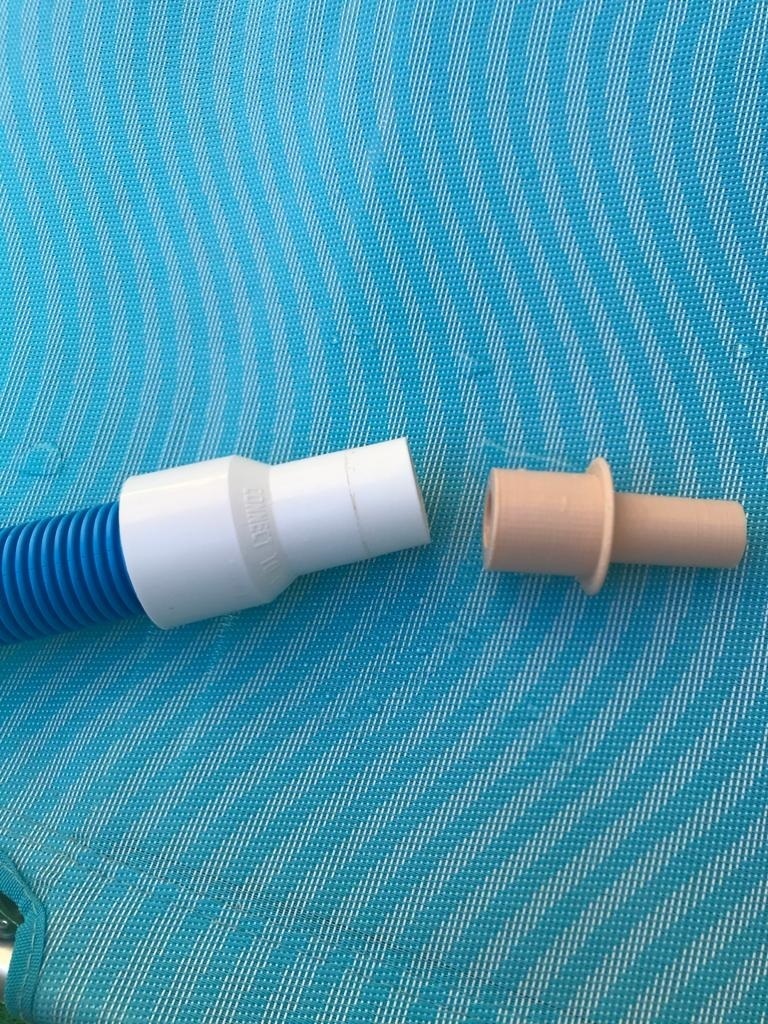 STL file CONECTOR Ø38 FOR POOL / CONECTOR Ø38 PARA PISCINA / CONNECTOR ...