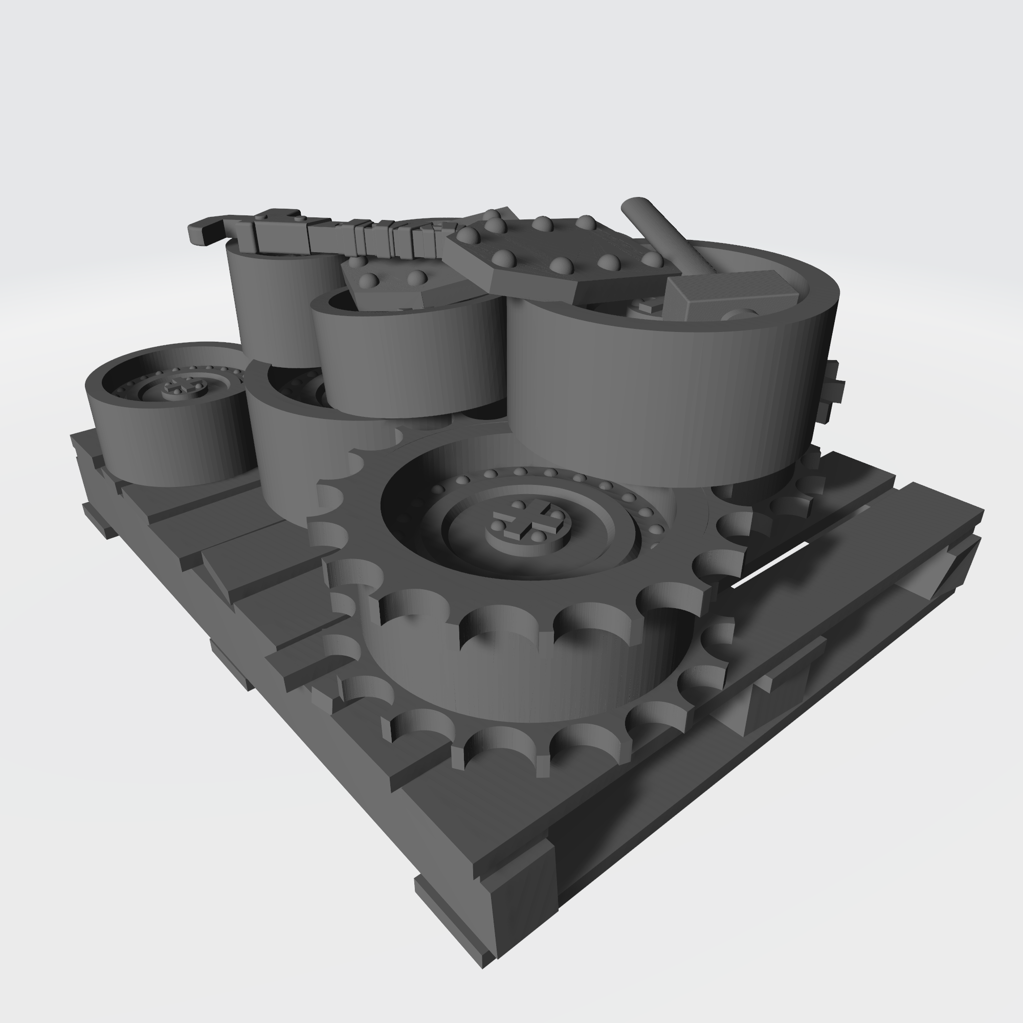 STL file pallet 08 - tank wheels・3D printer design to download・Cults