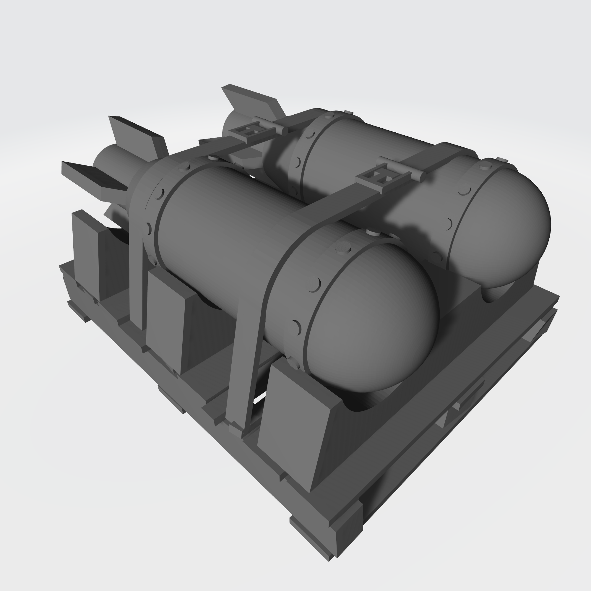 STL file pallet 06 - bombs・3D print design to download・Cults