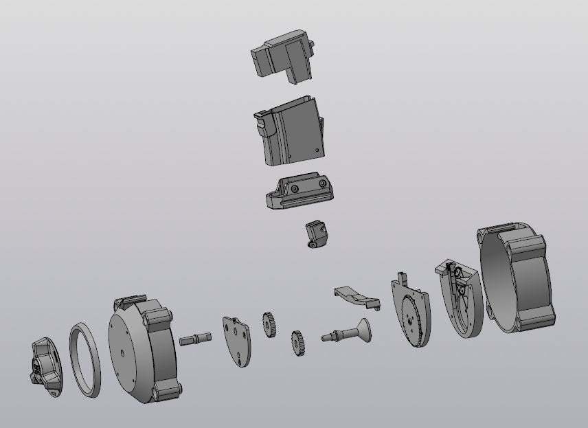 Free STL file Drum mag for AK (airsoft)・3D printing model to download・Cults
