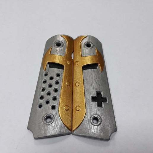 Download free STL file Grips KNIGHT for WE/KJW GBB pistol 1911 • 3D ...