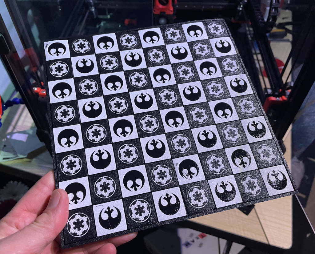 Free 3D file Star Wars Chess Board for MrBaddeleys chess pieces at 50% ...