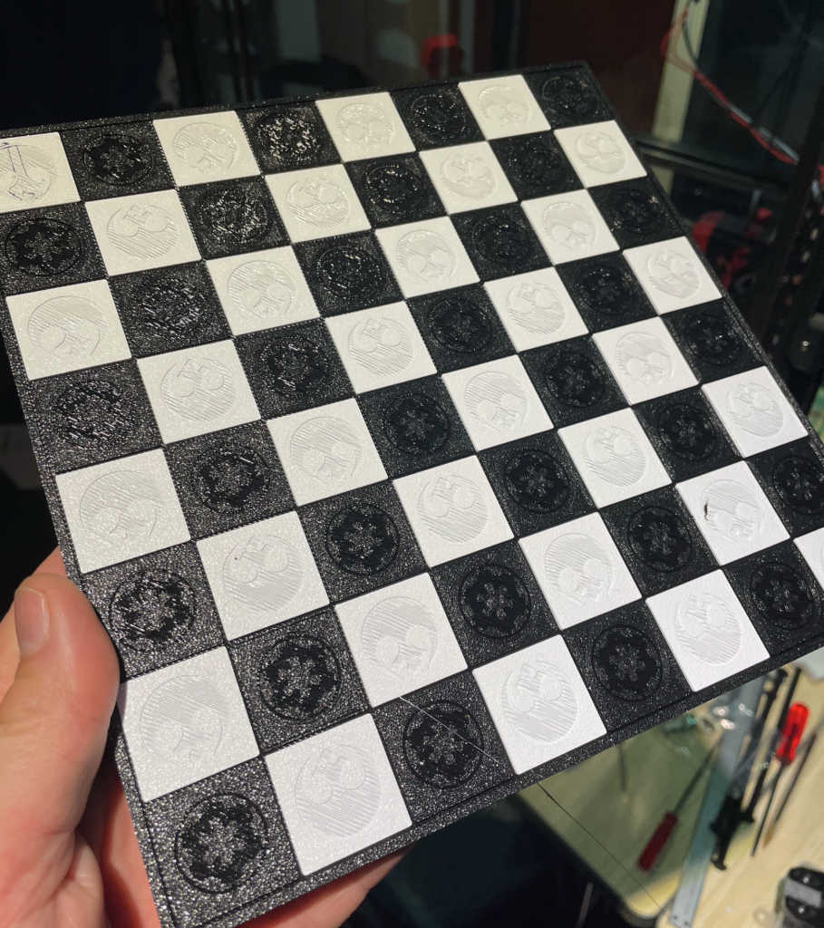 Free 3D file Star Wars Chess Board for MrBaddeleys chess pieces at 50% ...