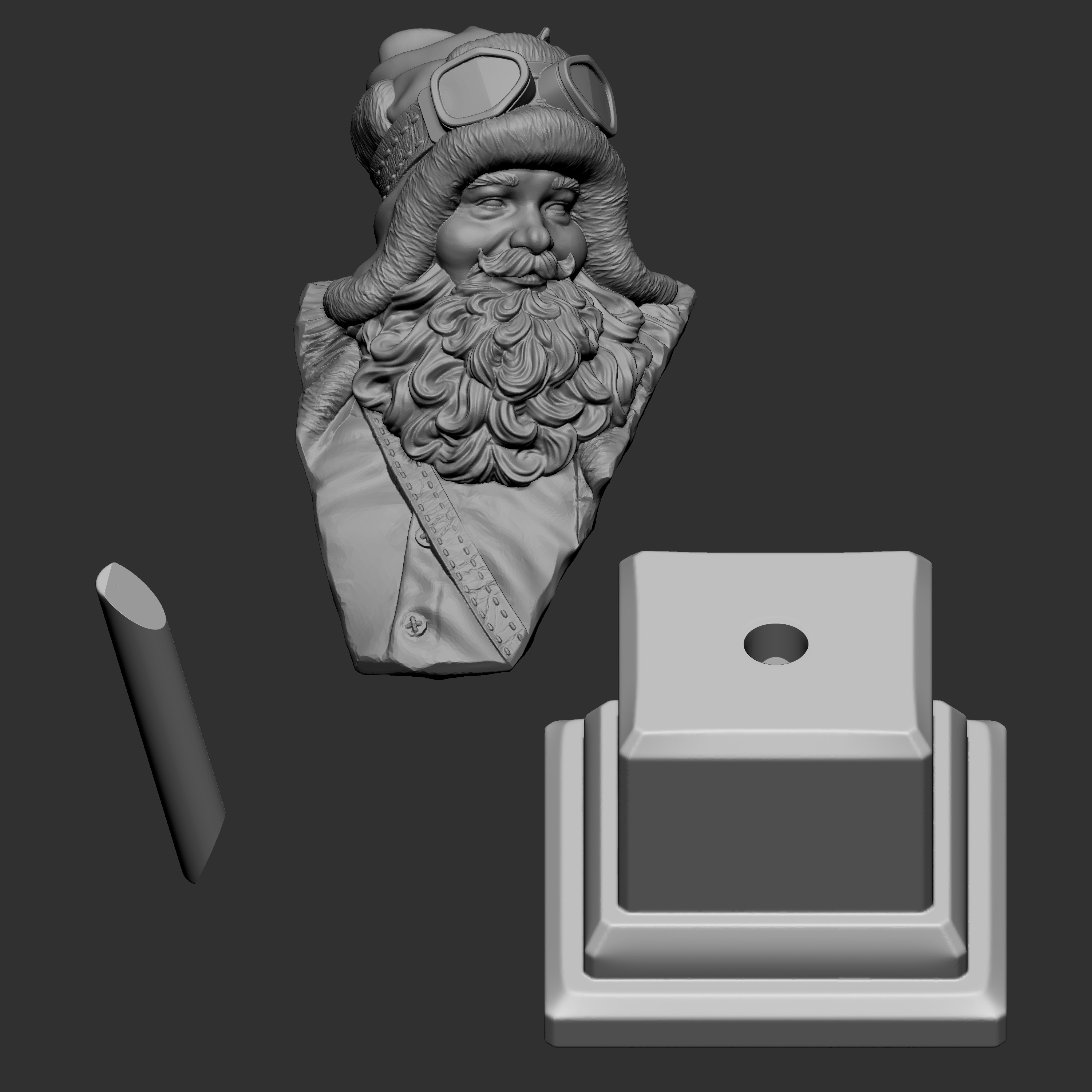Free STL file Santa Claus Bust 🎅・3D printable model to download・Cults