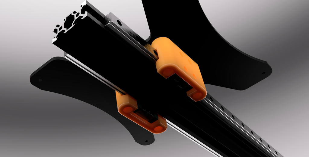 Fichier STL gratuit Geeetech a20 series Y axis Linear Rail 2x MGN12C 🔧 ...