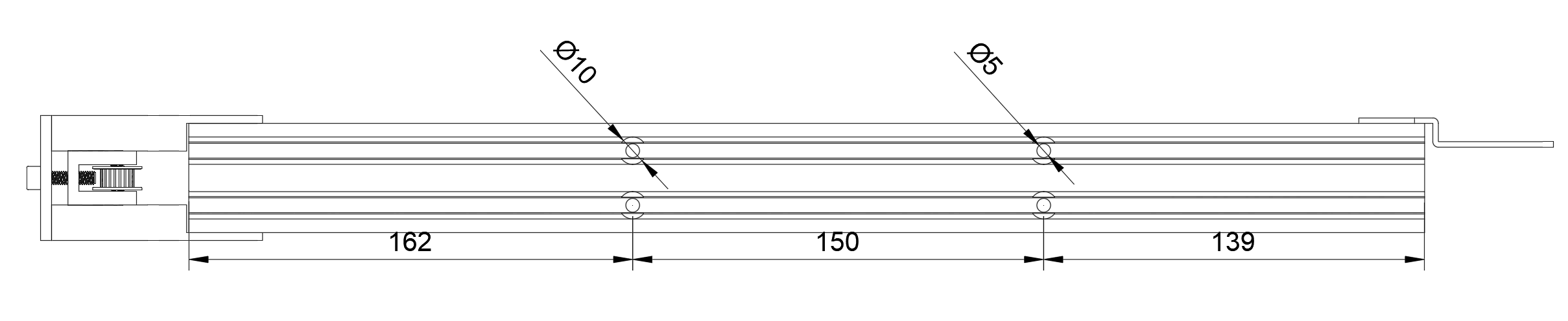 Fichier STL gratuit Geeetech a20 series Y axis Linear Rail 2x MGN12C 🔧 ...