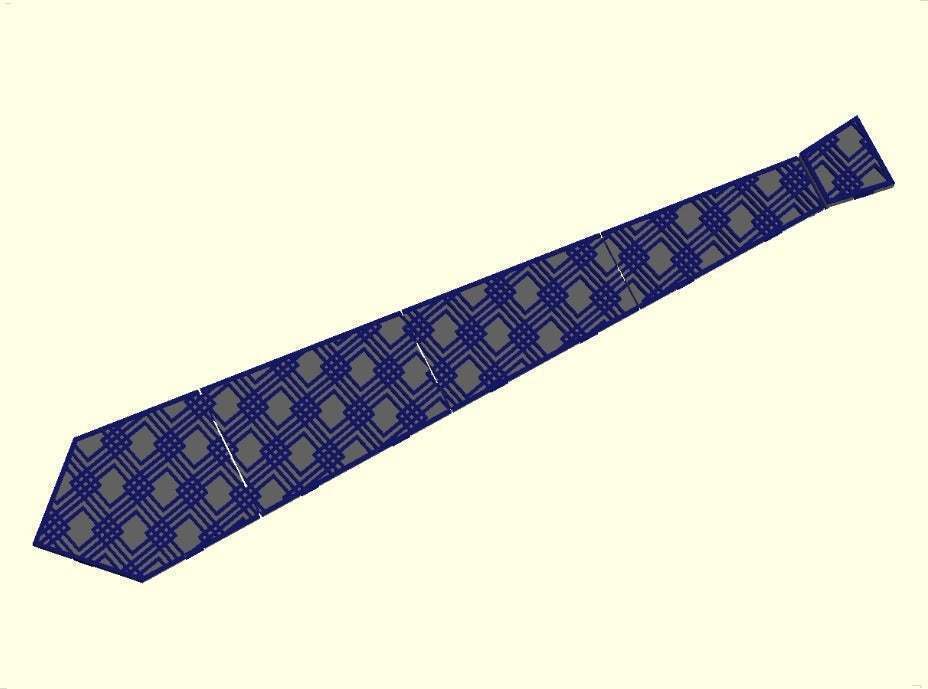 Free STL file Customizable Necktie 👔・3D printable model to download・Cults
