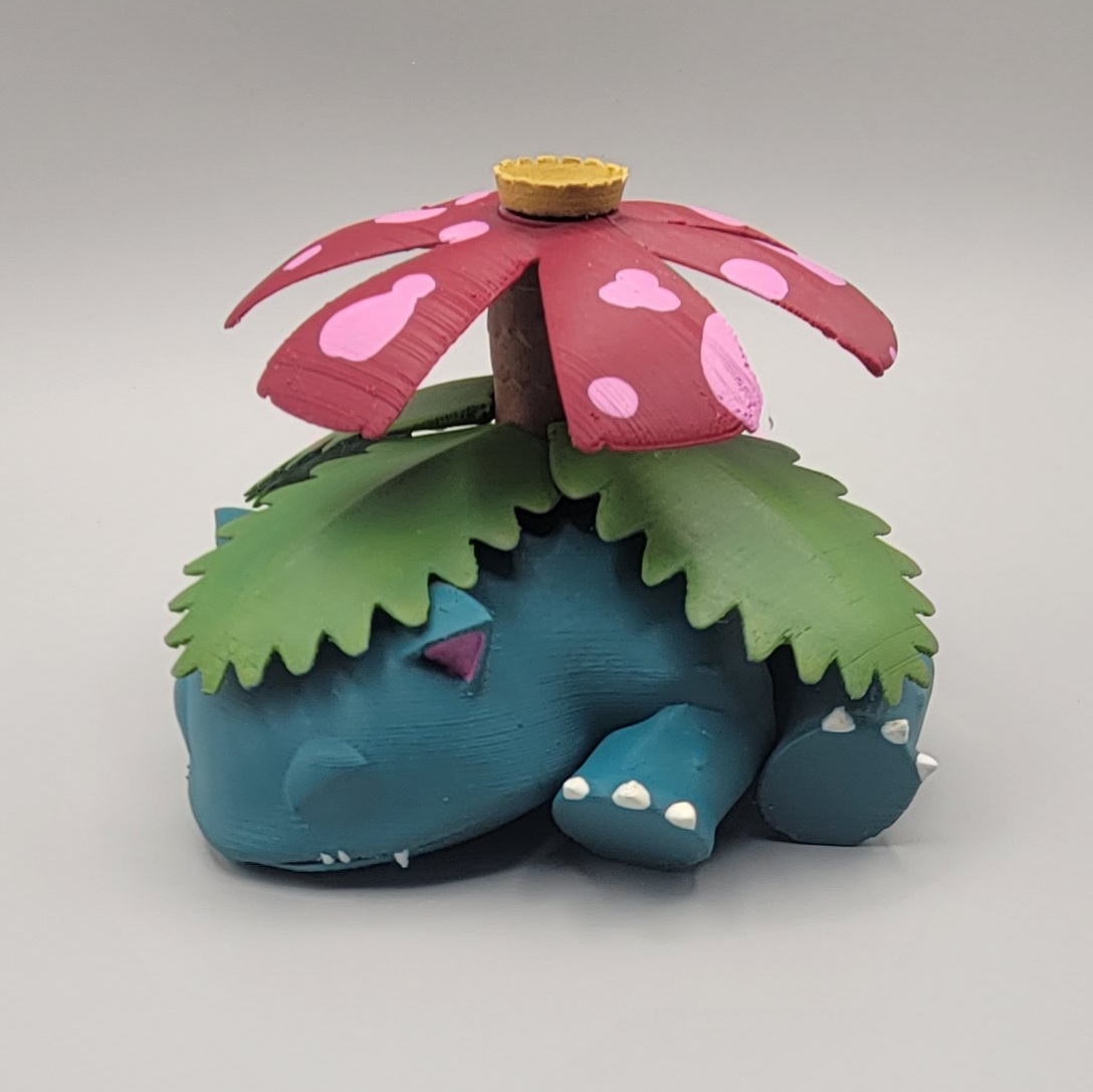 3D printable VENUSAUR SLEEPING (PART OF THE VENUSAURPACK, AND ...