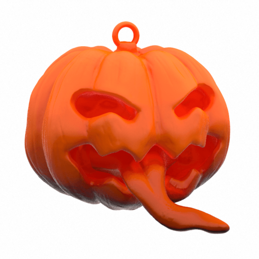 Download STL file Halloween Pumpkin Keychain • 3D printable model ・ Cults