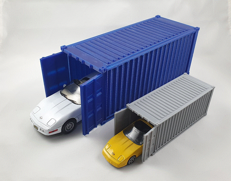 STL file Cargo Sea Container 6m 20 feet 🦶・3D printable model to ...
