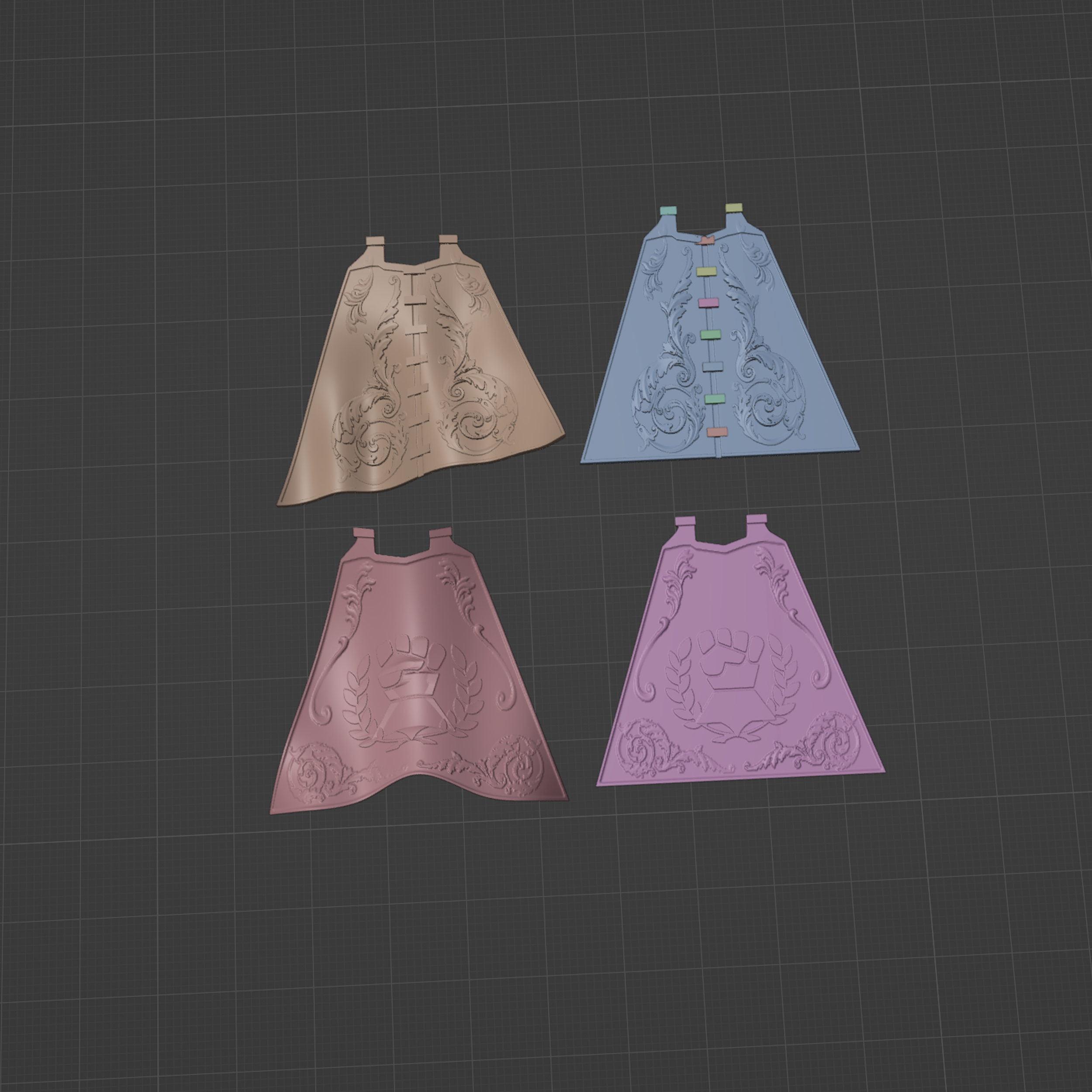 Free STL file Space Knights Capes・3D print design to download・Cults