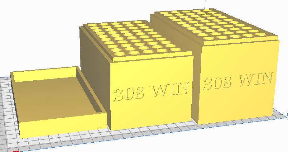 STL file 308, 308 WIN (50 Rounds) Stackable Ammo Storage・3D printing ...