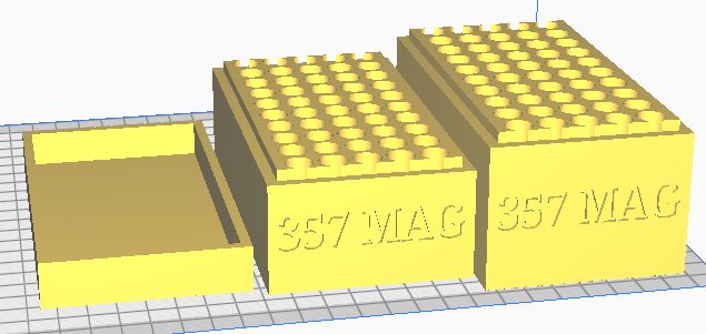 STL file 357 MAG (50 Rounds) Stackable Ammo Storage 🏠・Template to ...