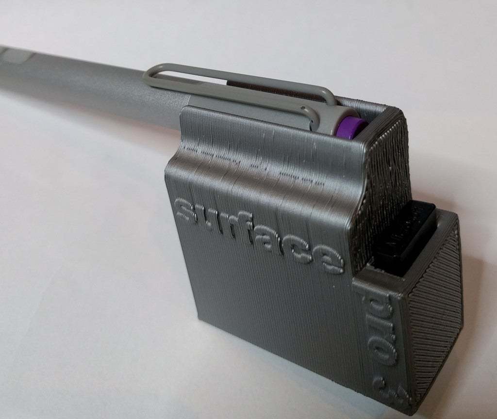 Free STL file Micorsoft Surface Pro 3 pen clip with usb holder・3D ...