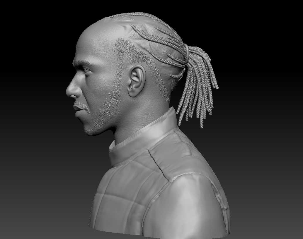STL file Lewis Hamilton・3D print design to download・Cults