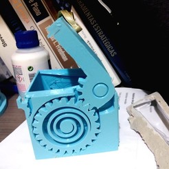 3D printed PRINT-IN-PLACE SPRING LOADED BOX • made with dagoma ...