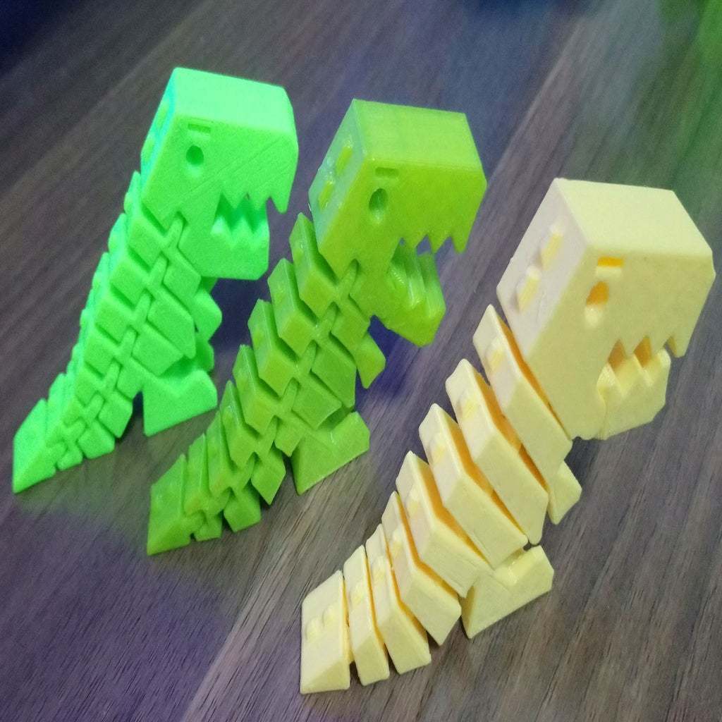 Бесплатный STL файл Flexi Rex with hidden links 🙈・Шаблон для 3D-печати ...
