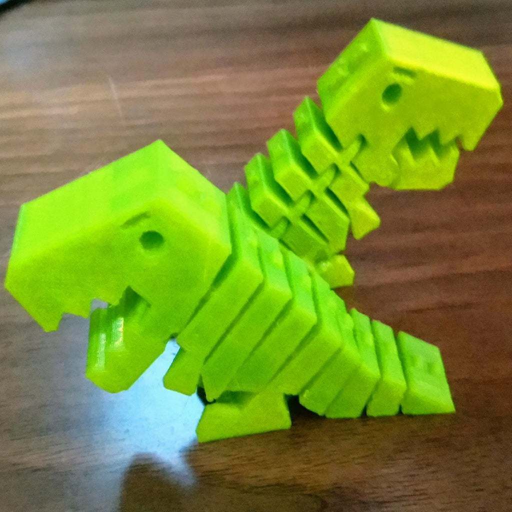 Бесплатный STL файл Flexi Rex with hidden links 🙈・Шаблон для 3D-печати ...