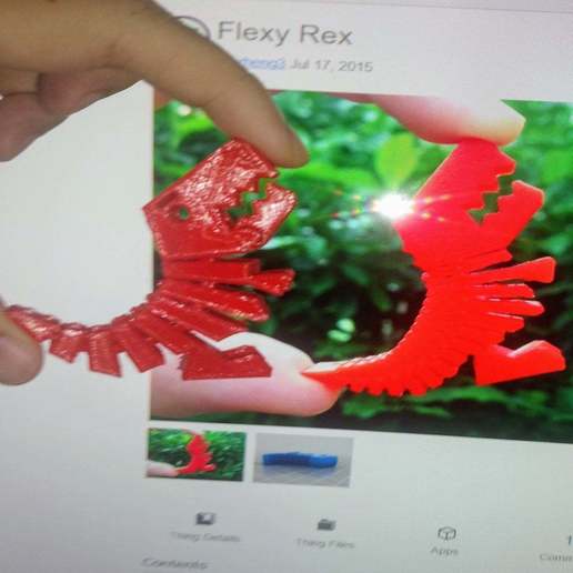 Download free STL file Flexi Rex with hidden links • Model to 3D print ...