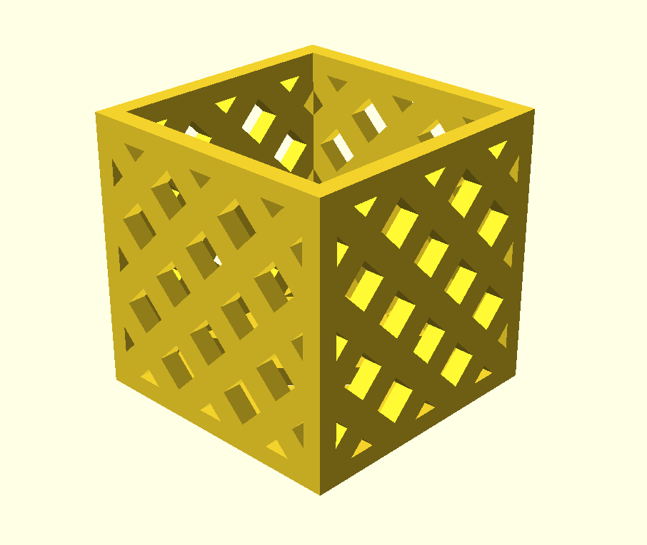Free STL file mesh cubic box・3D print model to download・Cults