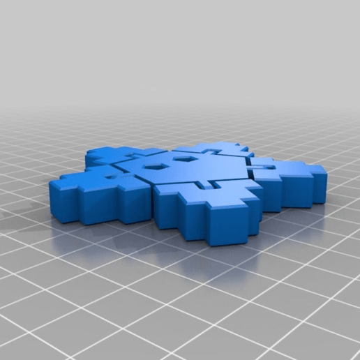 Download free STL file Articulated pixel star • 3D print template ・ Cults