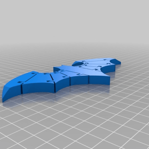 Download free STL file Another articulated Batarang • 3D print object ...